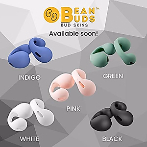 Bean Buds Bluetooth Earphones Wireless Earbuds, Open Ear Design (Black)