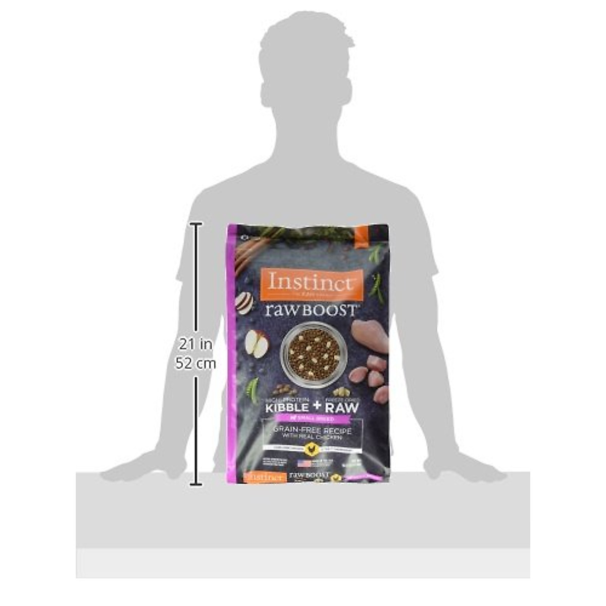 Instinct Raw Boost Small Breed Grain Free Recipe with Real Chicken Natural Dry Dog Food, Bag, 10 Pound (Pack of 1)