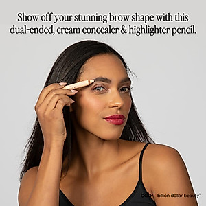 Billion Dollar Brows Duo Brow Highlighter & Concealer Pencil for Lifting and Highlighting Eyebrows