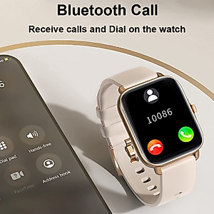 Yihou Smart Watch for Android Phones Compatible iPhone (Dial/Answer Call) Smart Watch with Text and Call Fitness Tracker Sport Watch Pedometer Step Counter Sleep Full Touch Screen Smartwatches