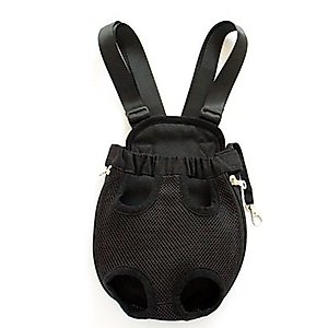 Petroad Pet Carrier Backpack Adjustable for Carrying Cat and Dog ,Pet Legs Out Front Mesh Backpack,Puppy Tote Holder Bag for Walking, Hiking, Bike and Motorcycle