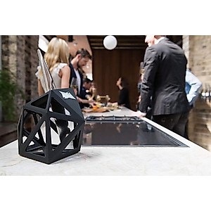 Edge of Belgravia BLACK DIAMOND Kitchen Knife Block Holder | Knives not included - match knives only