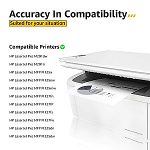 CMYBabee Compatible Toner Cartridge Replacement for HP 83A CF283A for HP Laserjet Pro MFP M127fw M225dw M127fn M125nw M201dw M225dn M201n M125a Printer Ink (Black, 2-Pack)