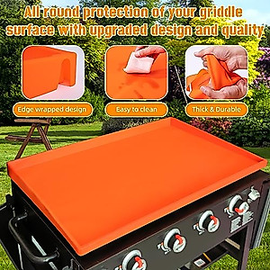 Silicone Griddle mat for Blackstone 28’’ Griddle, Upgraded High-Edge Mat for Silicone Griddle Top Cover, Heavy Duty Food-grade Cooking Protector from Rust or Dirt (28 Inch)