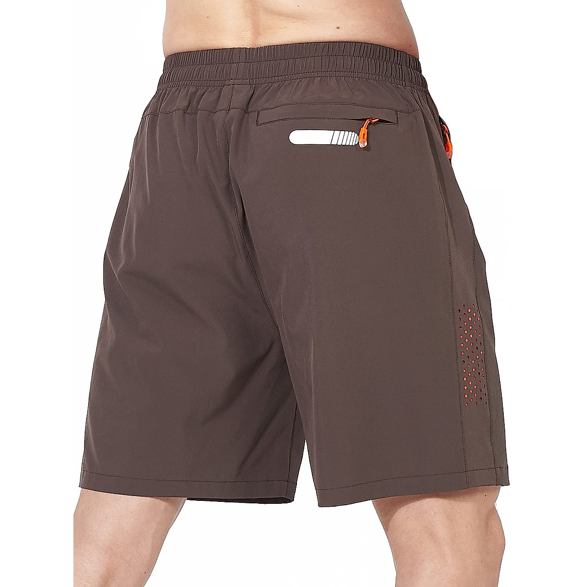 NORTHYARD Men's Athletic Running Shorts Quick Dry Workout Shorts 7"/ 5"/ 9" Lightweight Sports Gym Basketball Shorts Hiking Exercise Coffee XL