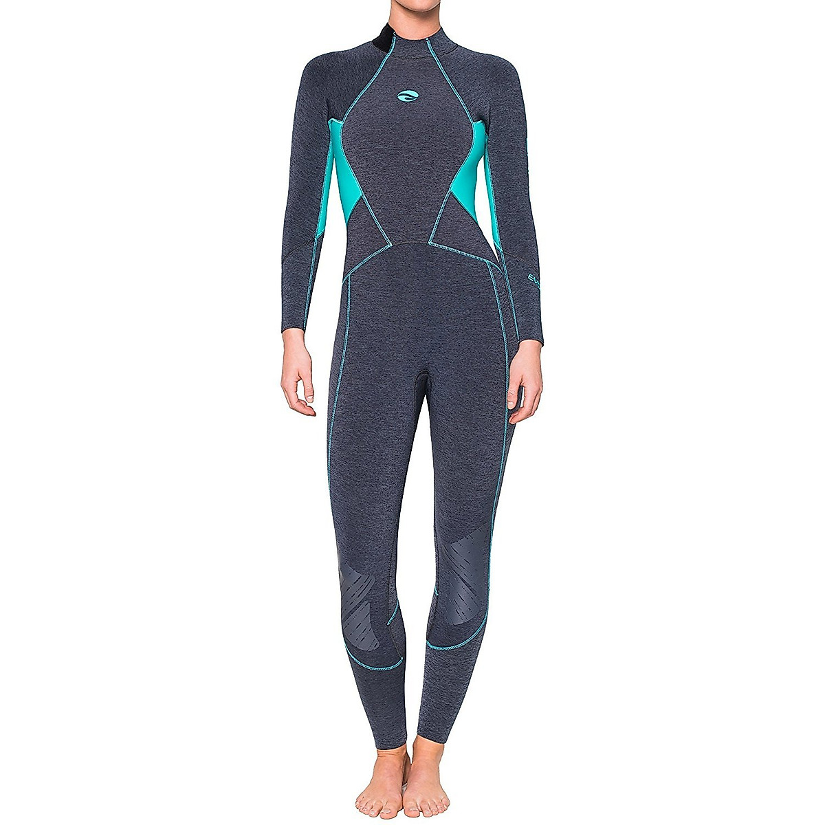 Bare Evoke 3mm Full Wetsuit (Aqua Blue, 02)