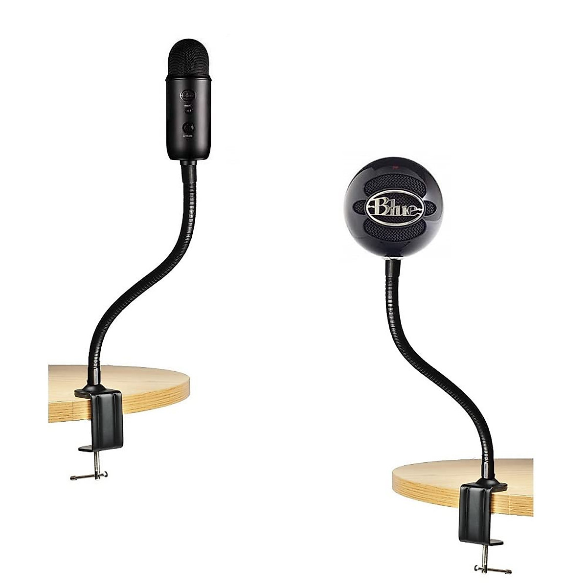 Podium Desk Mic Stand for Podcast, Meetings, Lectures,TV,Radio,Blue Yeti Snowball Microphone