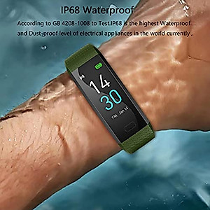 Smart Watch - Blood Pressure Monitor Activity Fitness Tracker with Heart Rate Monitor Smart Watch Compatible with iPhone Samsung Android iOS IP68 Screen Birthday Gifts for Women Men