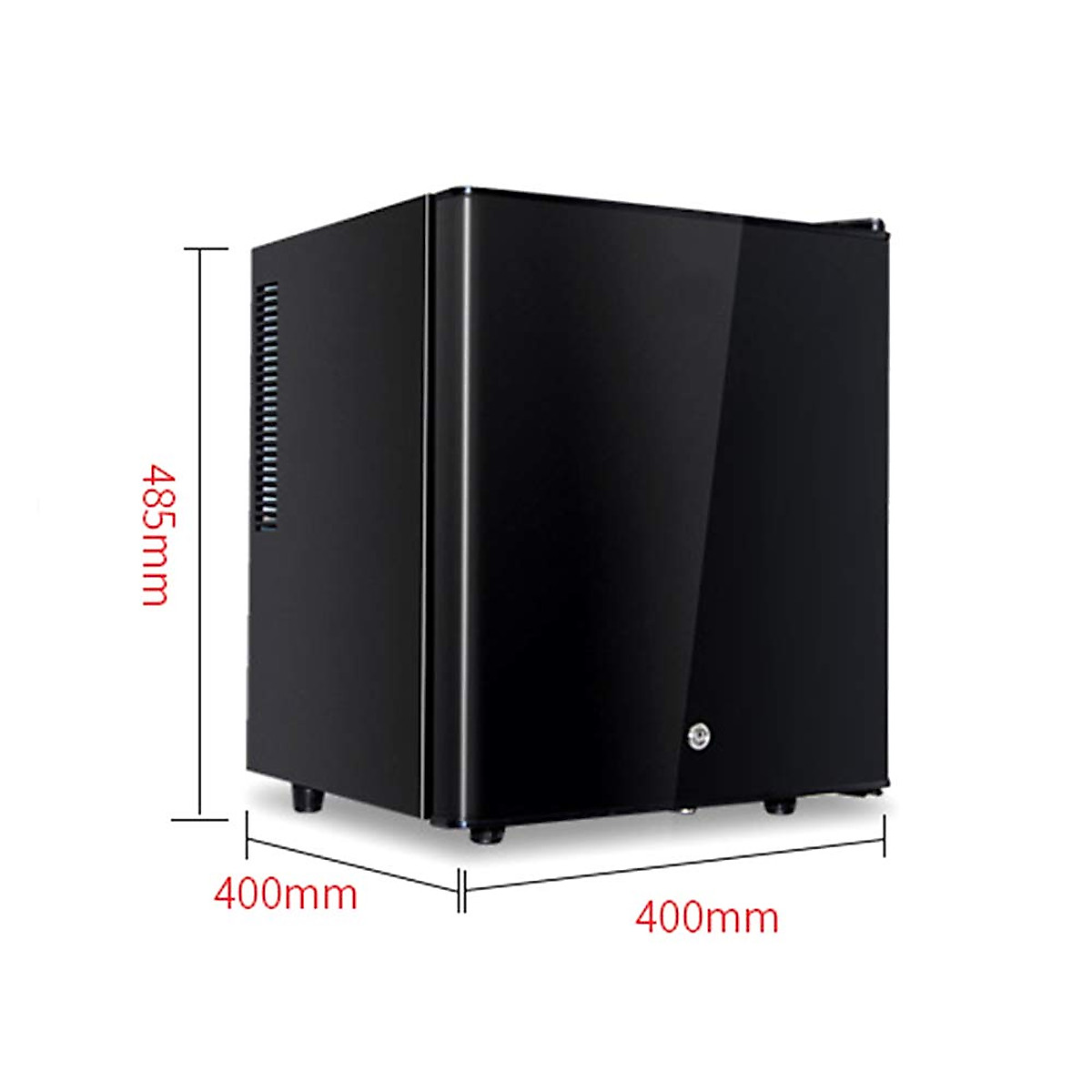 GUANGMING - Table Top Mini Fridge, 30 Litre Refrigerator with Lockable Door, Single Door Compact Upright Freezer for Home/Dorms/Apartment/Office, 400×400×485Mm,A (Size : B)