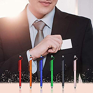 Stylus Pen, SITAKE 12 Pcs Multifunctional 3 in 1 Phone Holder + Capacitive Stylus + Ballpoint Pens, Mobile Phone Stand Stylus Pens for All Touch Screen Device, Phones, Tablet and Computer (Style 2)