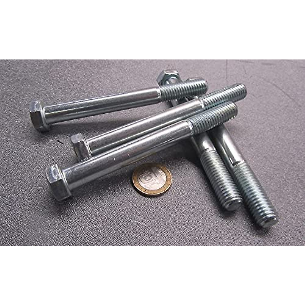 Class 10.9 Zinc Steel Hex Bolts PT M12 x 1.75 mm x 110 mm Long 5 pcs