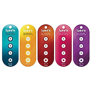 SpinFit CP100 for IEM - M - Patented Silicone Eartips for Replacement, Secure Fit and Supreme Comfort (2 Pairs) (for Nozzle Diameter from 4.5-5 mm)…