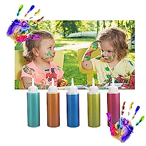 Hamiggaa 15 PCS 8oz Squeeze Bottles,Plastic Condiment Bottle with Twist On Cap Lids,Squeeze Bottle for Sauces,Ketchup,Barbecue,Syrup,Paint