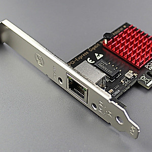 GLOTRENDS LE8111H Gigabit PCIe Ethernet Network Card, RTL8111H Chip, RJ45 LAN Port, PCIe X1 Installation