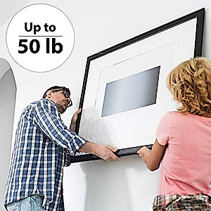 Picture Wire Hanging Kit 100+ Pieces - D-Ring, Screws, Hanging Hooks,Level. Supports up to 50 lbs 120+ Feet(38 M) Stainless Steel Wire Hanger | Comes with Solid Box