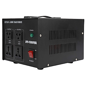 Patioer 1000W Voltage Converter Transformer(230V to 110V, 110V to 230V), Step Up/Down Converter 110/120 Volt - 220V/230V/240V Volt (1000W)