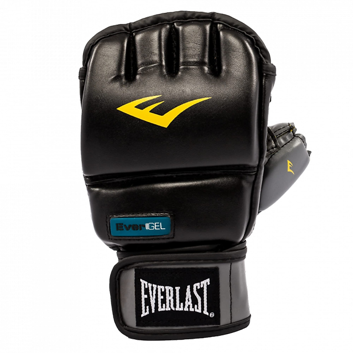 Everlast Evergel Durable Wristwrap Heavy Bag Synthetic Leather Boxing Gloves for MMA Fighters, Boxers, and Fitness Enthusiasts, Black, Small/Medium