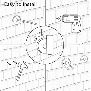 ALLOY+ Bath Towel Hooks Bathroom Coat Hook Robe Hook 4 Pieces Towel Hooks Stainless Steel Wall-Mount Heavy Duty Door Hanger for Bathroom Bedroom Kitchen Hotel Cabinet