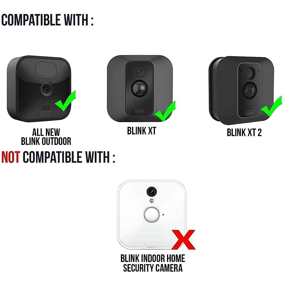 Wasserstein Solar Panel Compatible with Blink Outdoor & Blink XT2/XT - Additional 64GB USB Flash Drive Included (Blink Camera NOT Included)