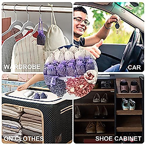 Cedar Space Cedar Blocks for Clothes Storage Set of 24, Cedar Sachets 12-Pcs Lavender Sachets 12-Pcs, 100% Aromatic Red Cedar Accessories for Wardrobes Closets and Drawers