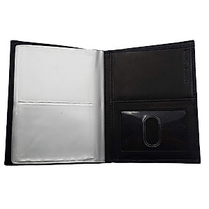 ag wallets RFID Signal Blocking Leather European Hipster Wallet, Black, 5 x 4.5-Inch