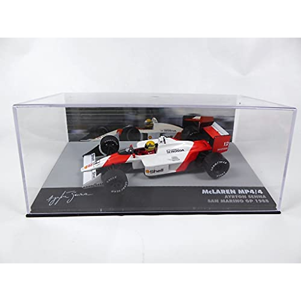 OPO 10 - Altaya 1:43 - Formula 1 - McLaren MP4 / 4# 12 Ayrton Senna Winner San Marino GP F1 1988 (689)