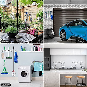 ONMIER Broom and Mop Holder Wall Mounted