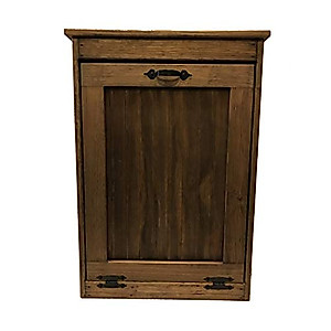 Dicks Wood Creations Wooden Tilt-Out Trash Bin Solid Top