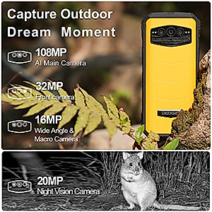 DOOGEE S100 Rugged Smartphone(2023), 20GB+256GB Dual 4G Gaming Rugged Phones Unlocked, 120Hz 6.58" Rugged Cell Phone, 66W Fast Charge, Dual Speakers, Android 12, 108MP Camera, Night Vision, NFC, OTG
