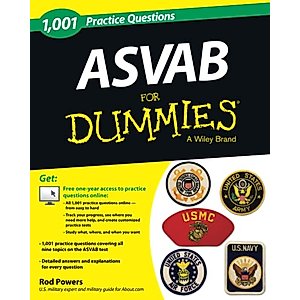 1,001 ASVAB Practice Questions For Dummies (+ Free Online Practice)
