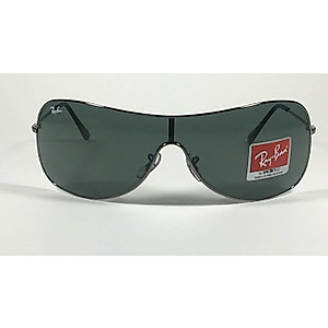 Ray-Ban Highstreet RB3211 col. 004/71 Sunglasses Gunmetal w/Green Lens 38mm