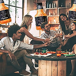 BIEUFBJI Whisky Bottle Foil Balloons Aluminum Balloon Whiskey Bottle Shape Mylar Foil Balloon for Bar Summer Party Beer Festival Birthday Party Party Decoration Supplies (4 Pcs)