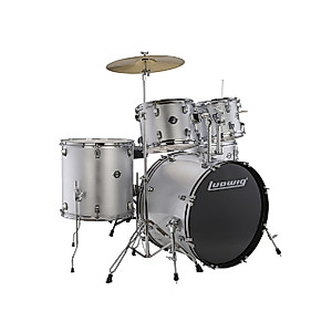 Ludwig 5 Piece Accent Drive Drum Set with Hardware & Cymbals