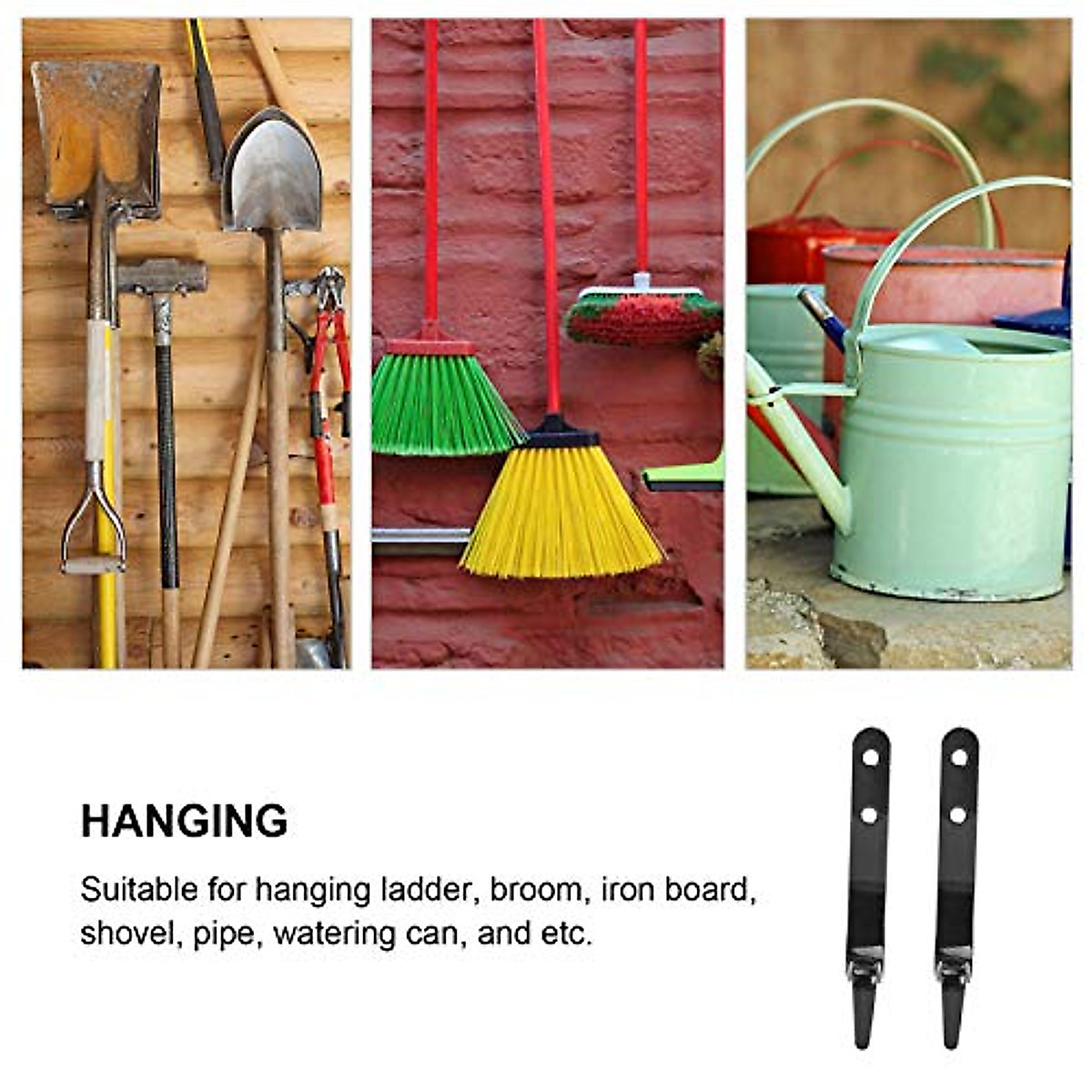 Yarnow Wall Plant Bracket Hanging Planter Hook Wall Mounted Flower Pot Bird Feeder Wind Chime Lanterns Hanger Plant Pot Basket for Indoor Outdoor Decorations 8PCS