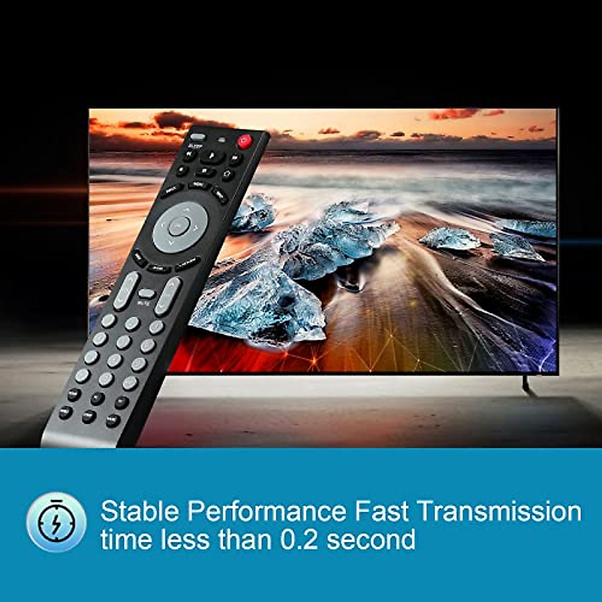 RMT-JR02 Remote Control Replacement Compatible with JVC TV EM28T EM32T JLC32BC3000 JLC42BC3002 JLC47BC3000 and More