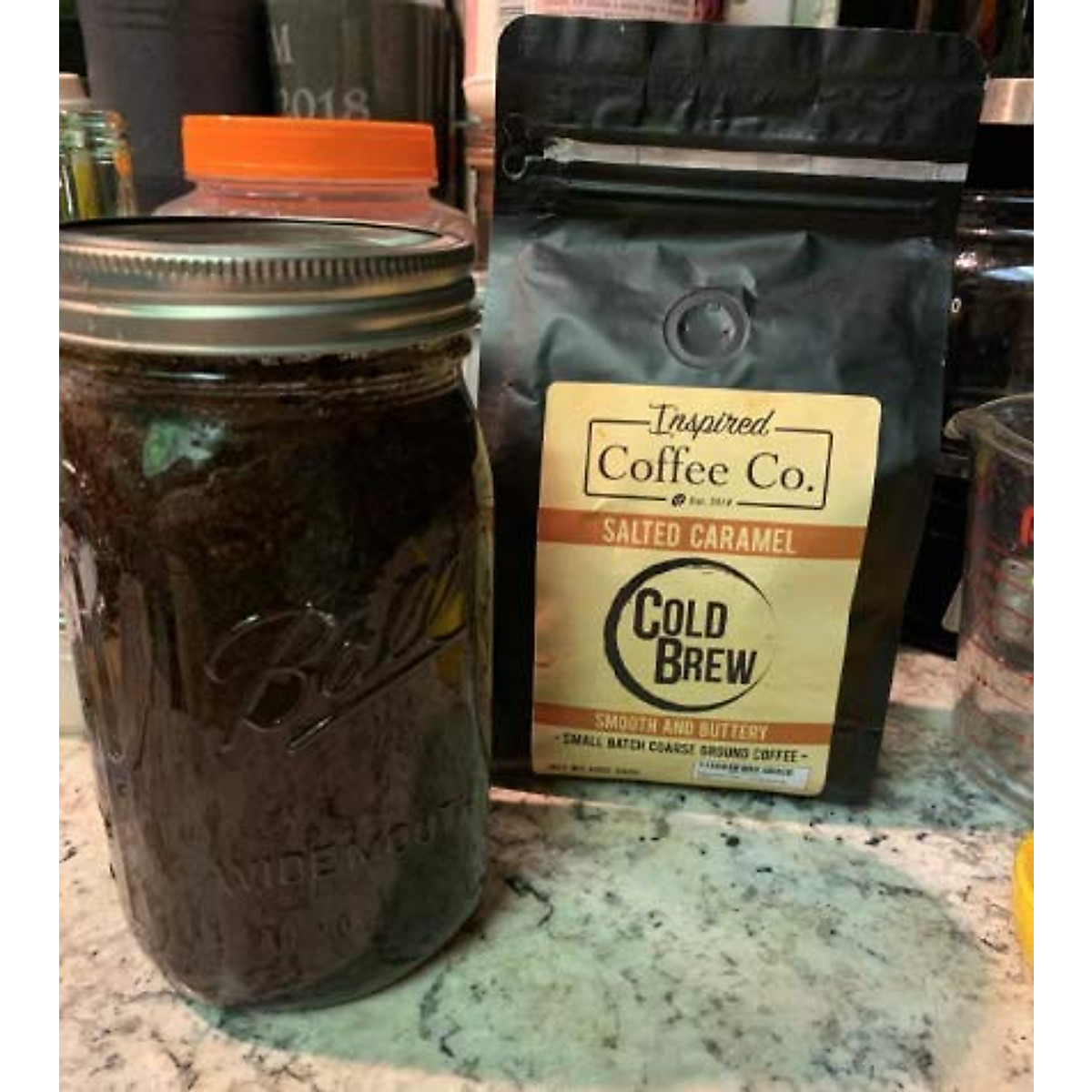 Salted Caramel - Flavored Cold Brew Coffee Grounds - Inspired Coffee Co