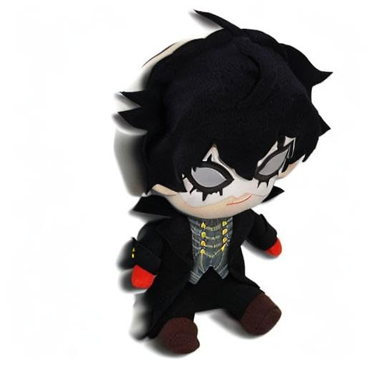 Great Eastern Entertainment Persona 5- Phantom Thief Ver. Sitting Pose Plush 6" H, Black, One Size