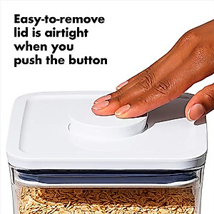 OXO Good Grips POP Container – Airtight 4.4 Qt for Flour and More Food Storage, Square, Clear