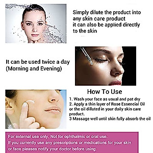 Rose Essential Oil, Face Rose Oil, Moisturizer Rose Oil, Anti Ageing & Anti Wrinkle Serum, Rose oil for Face, Skin Care - 30ml