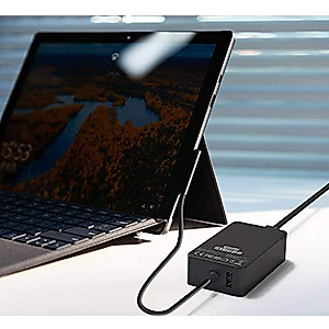 Surface Pro Surface Laptop Charger,65W Power Supply Adapter[Updated] Compatible with Microsoft Surface Pro 9/8/X/7+/7/6/5/4/3,Surface Laptop 5/Studio/4/3/2/1,Surface Book,Surface Go 3/2/1&Travel case