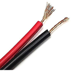 Audiopipe 12 GA Gauge Red Black Stranded 2 Conductor Speaker Wire For Car, Home Audio, 100 feet