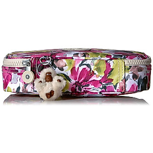 Kipling Women's 100 Pens Printed Case, Accessories, Art Supplies, Makeup, Travel Organizer, Roaming Roses, 6" L X 8.25" H X 2" D
