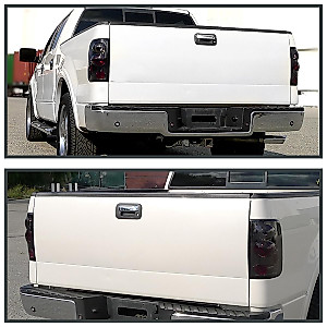SPEC-D TUNING Smoke Lens Tail Lights Compatible with 2004-2008 Ford F-150 Styleside, Left + Right Pair Assembly
