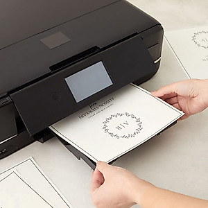 96 Sheets Antique Parchment Design Paper for Writing Letters, Printing Diplomas, Resume (8.5 x 11 In, Cream)