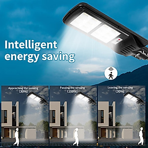 Bestsen 200W Solar Street Lights Outdoor Lamp, 288 LED 10000 Lumen, Light Control, IP65 Waterproof Dusk to Dawn Security Led Flood Light for Yard, Garden, Street, Basketball Court(2 Pack)