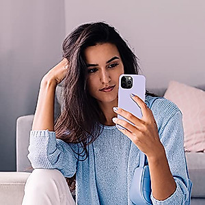 Cordking Designed for iPhone 13 Pro Case, Silicone Ultra Slim Shockproof Protective Phone Case with [Soft Anti-Scratch Microfiber Lining], 6.1 inch, Clove Purple