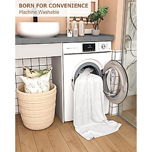 Zenzy 3" Queen Waterproof Mattress Topper Cover, [100% Waterproof] [Ultra-Soft] Cover for Mattress Topper, Washable & with Adjustable Straps, Oeko-TEX Certified [Only Cover]- White