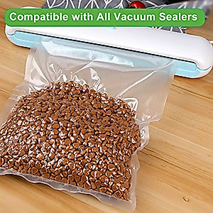 Vacuum Sealer Bags for Food Saver 200 Quart 8x12 Inch Seal a Meal, Commercial Grade, BPA Free, Heavy Duty, Great for Vacuum storage, Meal Prep or Sous Vide
