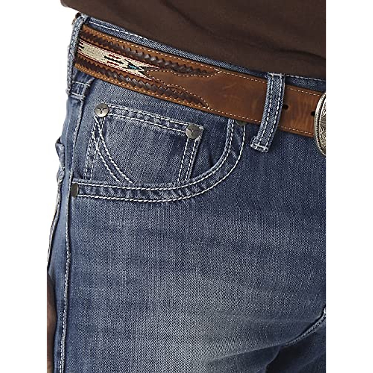 Wrangler mens 20x No. 42 Vintage Boot Cut jeans, Light Blue, 34W x 32L US