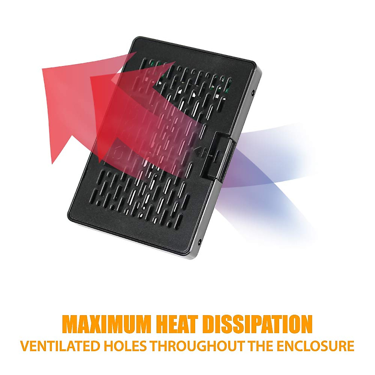 ICY DOCK M.2 SATA SSD to 2.5 inch SATA III SSD Enclosure Adapter Tool Free | EZConvert MB703M2P-B